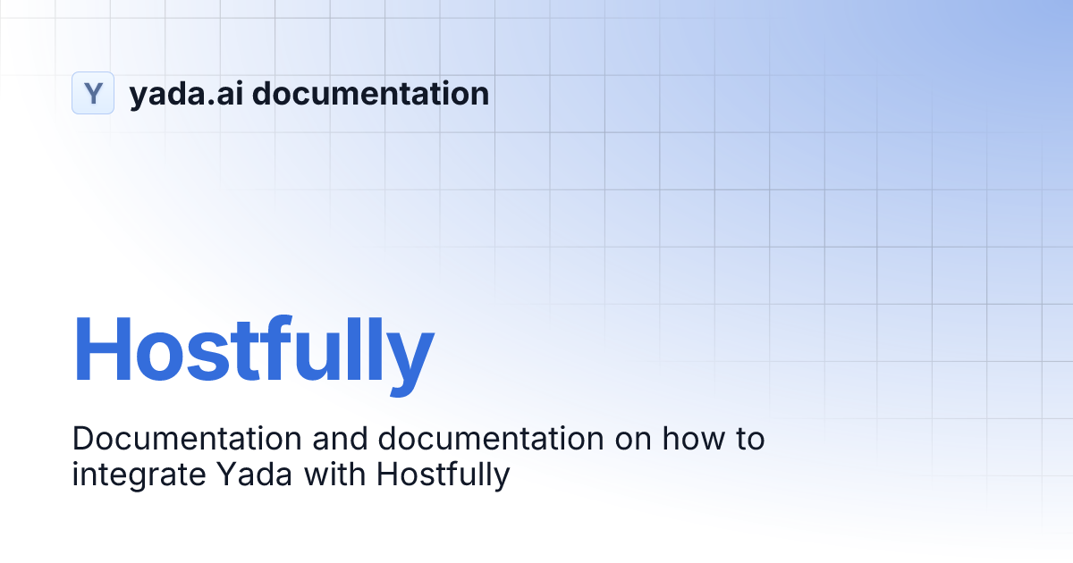 Hostfully | yada.ai documentation